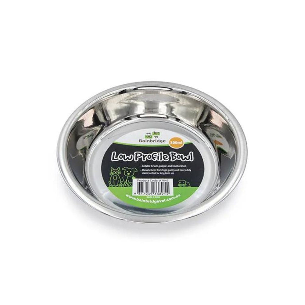 Buy Bainbridge Low Profile Stainless Steel Bowl 300ml Online | Get Flocked